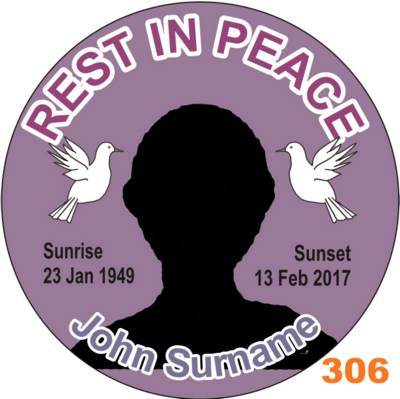 Funeral Service Badges and Memorial Badges and Rosettes