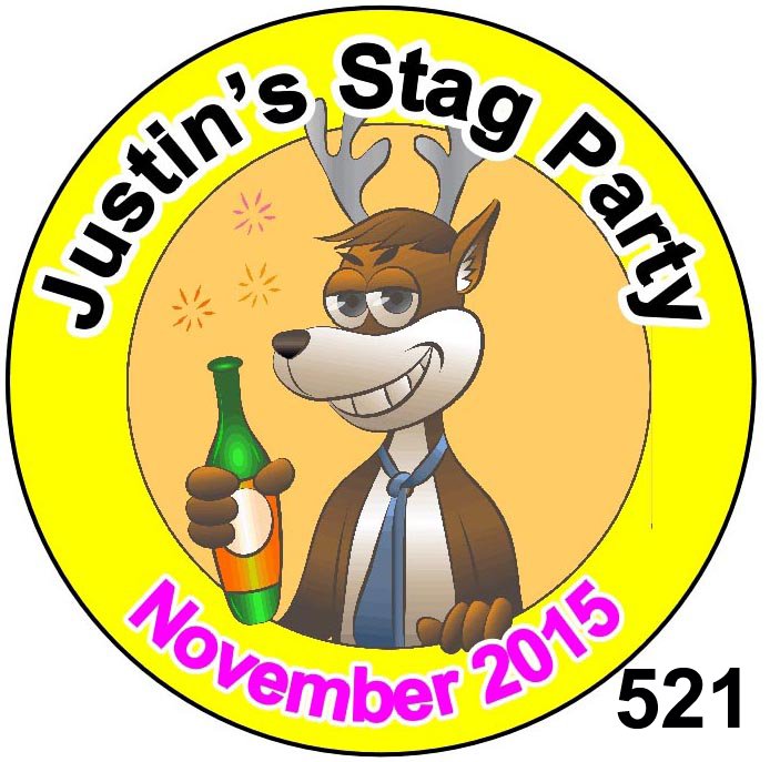 Stag Night Badge. Buy your personalised badges now